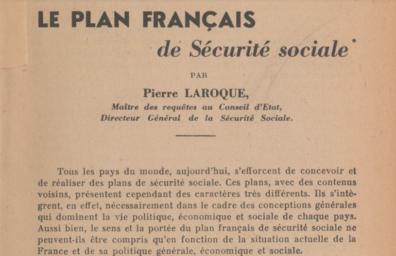 Les 80 ans de la Sécurité sociale : retour sur le passé, et regard vers ...